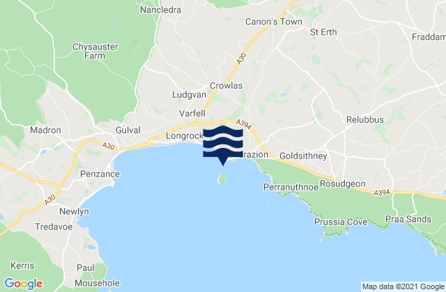 Marazion Tide Times, High & Low Tide Table, Fishing Times | GB