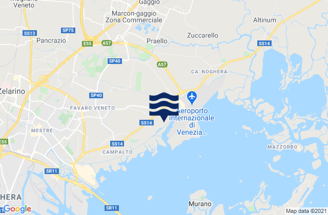 Marcon-Gaggio-Colmello Tide Times, Tides for Fishing, High Tide and Low ...