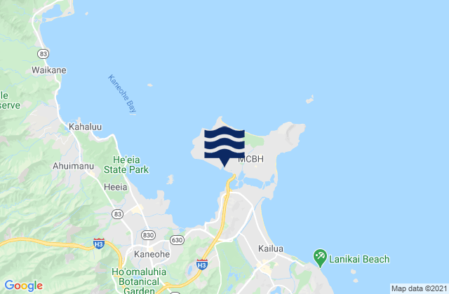 Marine Corps Base Hawaii - MCBH, HI Tide Charts, High & Low Tide Table ...