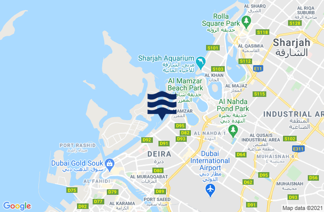 Mina' al Hamriyah Tide Times, High & Low Tide Table, Fishing Times | AE