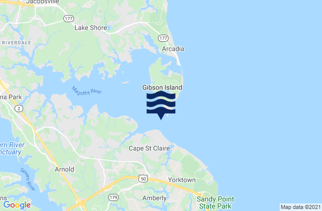 Mountain Point Magothy River entrance, MD Tide Charts, High & Low Tide ...