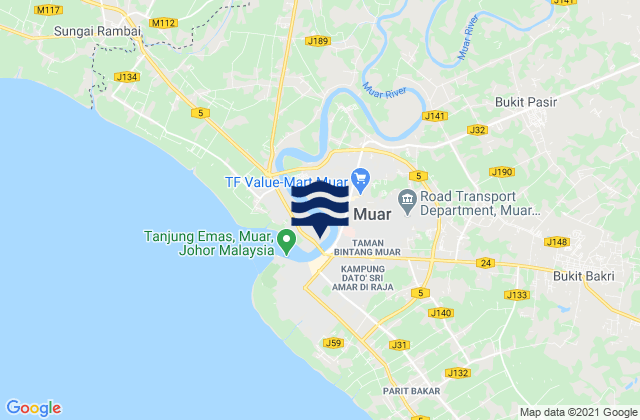 Muar Tide Times, High & Low Tide Table, Fishing Times | Johor | MY