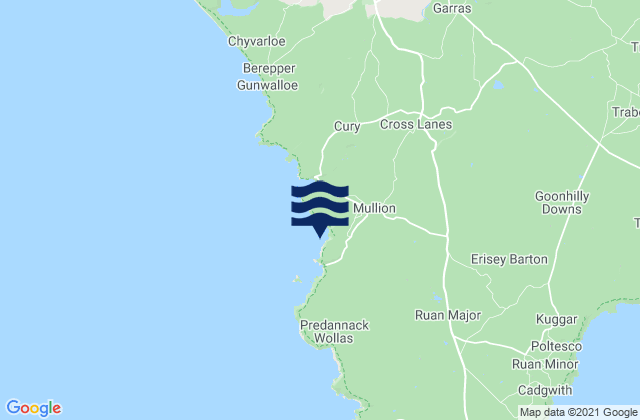 Mullion Tide Times, High & Low Tide Table, Fishing Times | GB