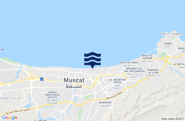 Muscat Tide Times, High & Low Tide Table, Fishing Times | Muscat | OM
