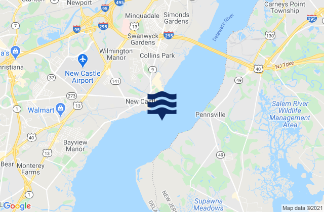 New Castle channel abreast of, DE Tide Charts, High & Low Tide Table ...