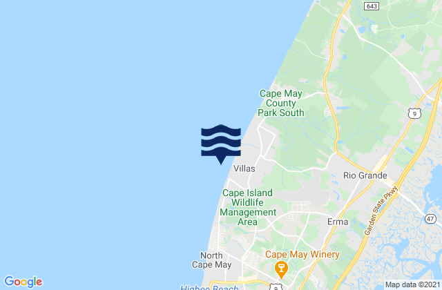 North Highlands Beach, NJ Tide Charts, High & Low Tide Table, Fishing ...