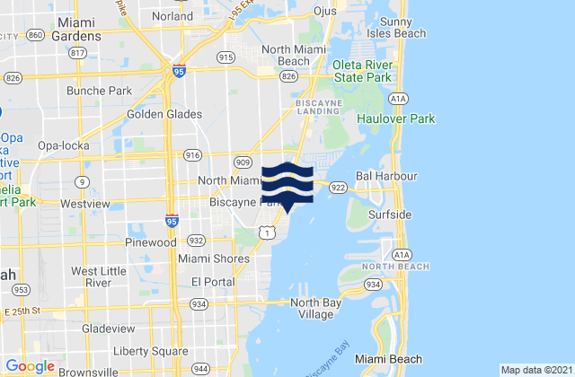 North Miami, FL Tide Charts, High & Low Tide Table, Fishing Times | US
