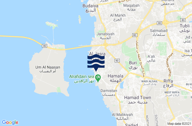 Northern Governorate Tide Times, High & Low Tide Table, Fishing Times | BH