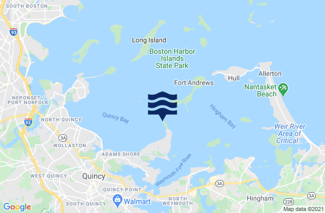 Nut Island Quincy Bay, MA Tide Charts, High & Low Tide Table, Fishing ...