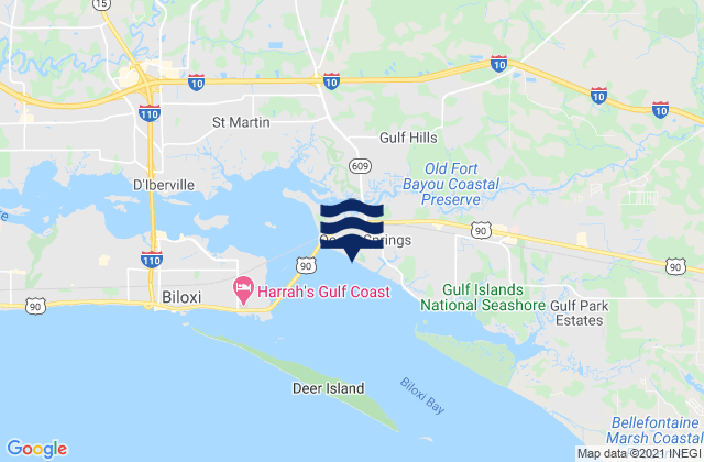 Ocean Springs, MS Tide Charts, High & Low Tide Table, Fishing Times | US