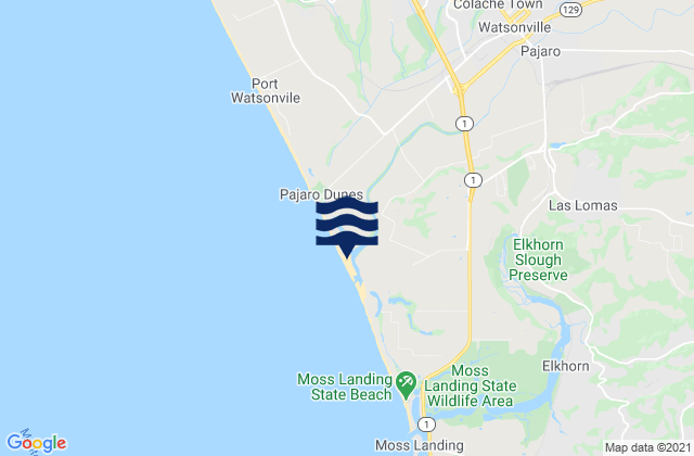 Pajaro, CA Tide Charts, High & Low Tide Table, Fishing Times | US