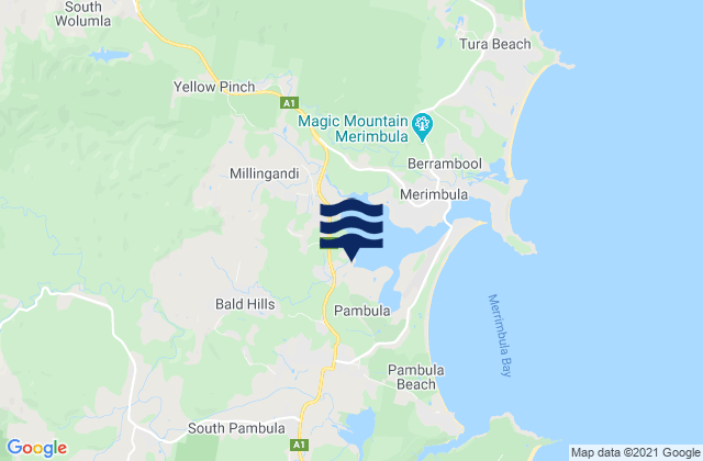 Pambula Rivermouth Tide Times, High & Low Tide Table, Fishing Times | AU