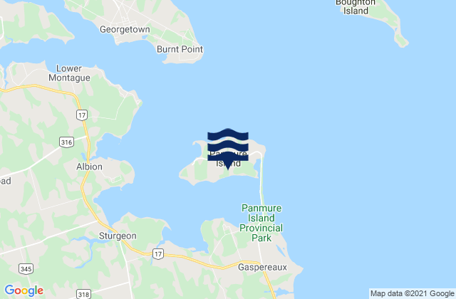 Panmure Island Tide Times, High & Low Tide Table, Fishing Times | CA