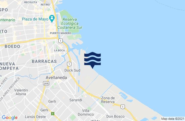 Partido de Avellaneda Tide Times, High & Low Tide Table, Fishing Times | AR