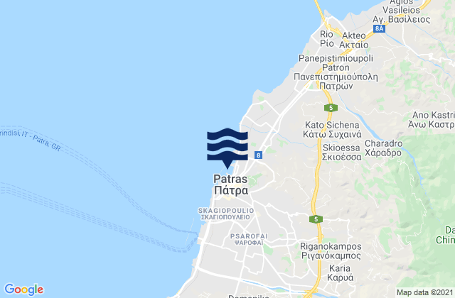 Patras Gulf of Corinth Tide Times, High & Low Tide Table, Fishing Times ...