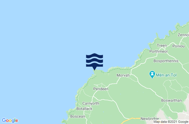 Pendeen Lighthouse Tide Times, High & Low Tide Table, Fishing Times | GB