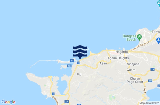 Piti Village Tide Times, High & Low Tide Table, Fishing Times | GU