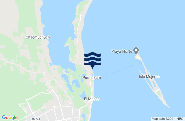 Playa Mujeres Tide Times, High & Low Tide Table, Fishing Times | MX