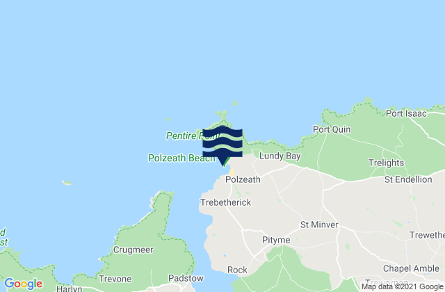 Polzeath Beach Tide Times, High & Low Tide Table, Fishing Times | GB