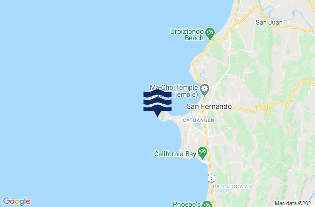 Poro Point Tide Times, High & Low Tide Table, Fishing Times | PH