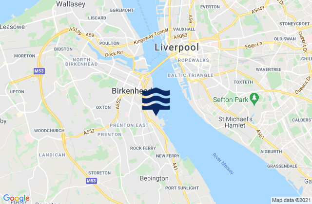 Prenton Tide Times, High & Low Tide Table, Fishing Times | GB