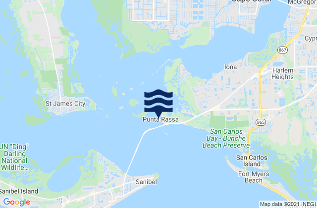 Punta Rassa San Carlos Bay, FL Tide Charts, High & Low Tide Table ...