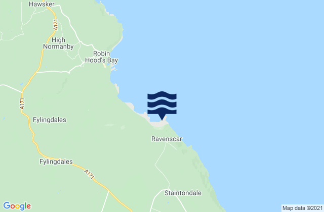 Ravenscar Beach Tide Times, High & Low Tide Table, Fishing Times | GB