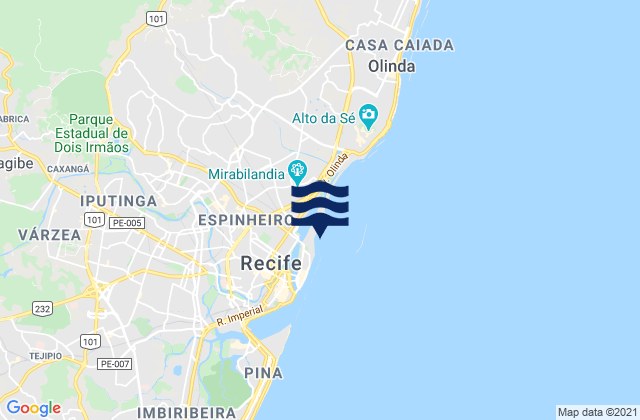 Recife Tide Times, High & Low Tide Table, Fishing Times | BR