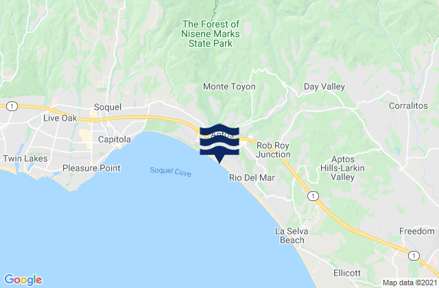 Rio Del Mar, CA Tide Charts, High & Low Tide Table, Fishing Times | US