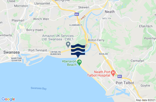 River Neath Entrance Tide Times, High & Low Tide Table, Fishing Times | GB