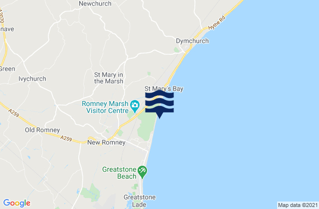 Romney Marsh Tide Times, High & Low Tide Table, Fishing Times | GB