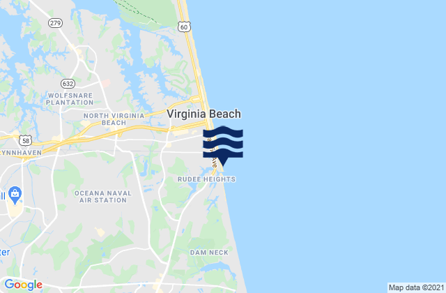 Rudee Inlet Entrance, VA Tide Charts, High & Low Tide Table, Fishing ...