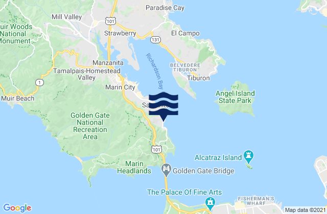 Sausalito, CA Tide Charts, High & Low Tide Table, Fishing Times | US