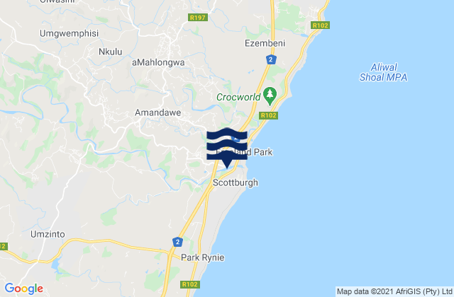 Scottburgh Tide Times, High & Low Tide Table, Fishing Times | ZA