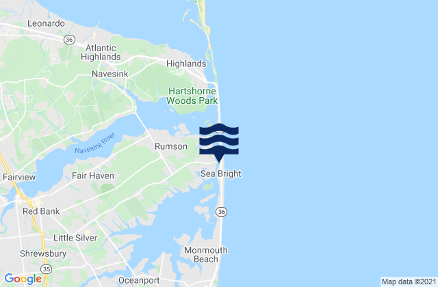 Seabright Bridge Shrewsbury River, NJ Tide Charts, High & Low Tide ...