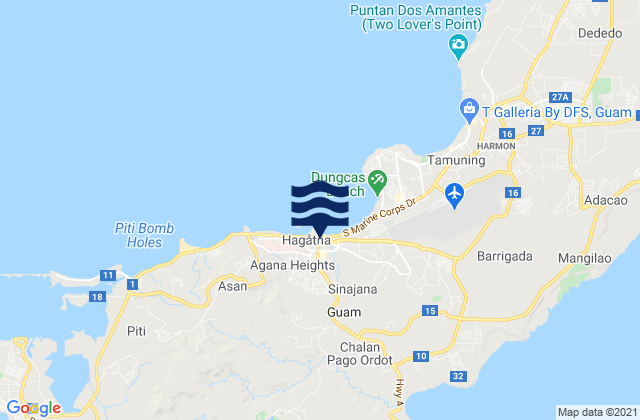 Sinajana Village Tide Times, High & Low Tide Table, Fishing Times | GU