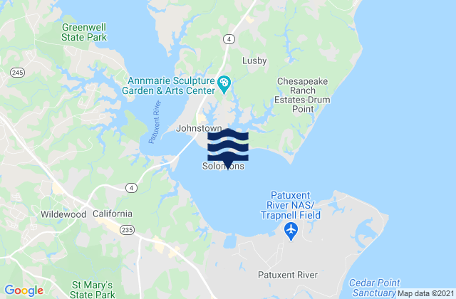 Map Of Solomons Island Md