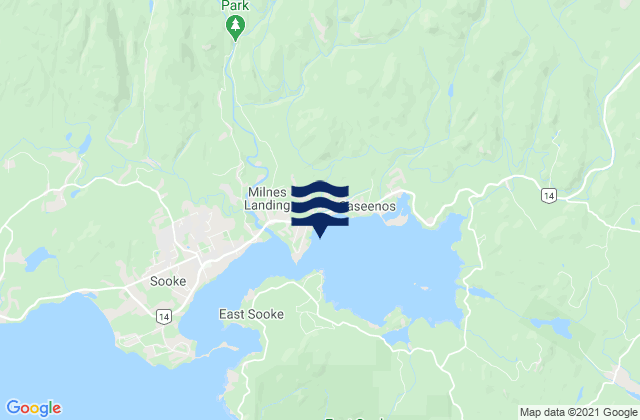 Sooke Basin Tide Times, High & Low Tide Table, Fishing Times | CA