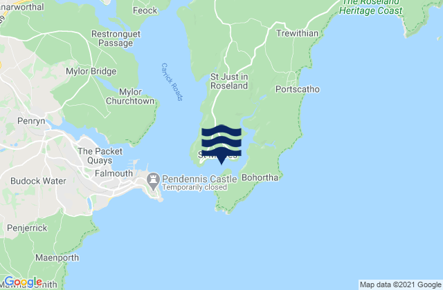 St Mawes Beach Tide Times, High & Low Tide Table, Fishing Times | GB