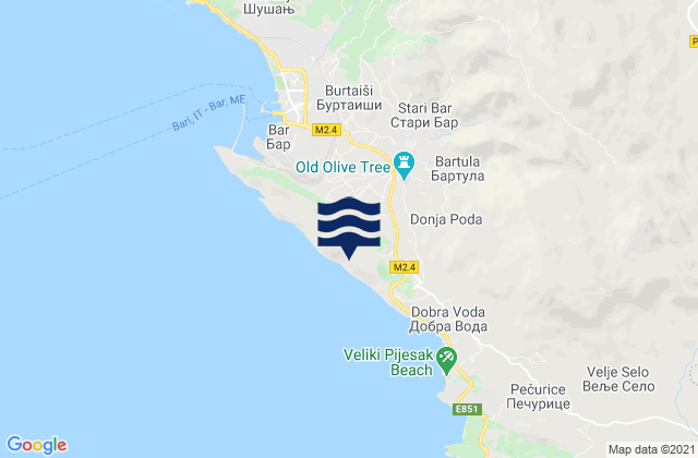 Stari Bar Tide Times, High & Low Tide Table, Fishing Times | Bar | ME