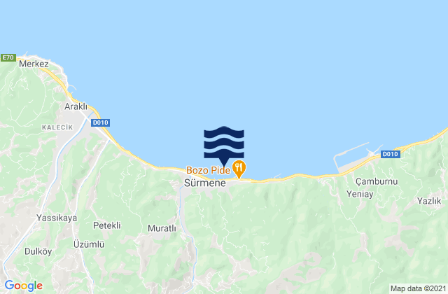 Surmene Tide Times, High & Low Tide Table, Fishing Times | TR