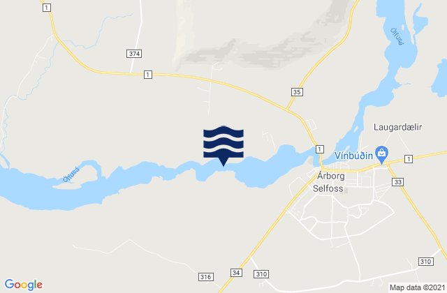 Sveitarfelagid Arborg Tide Times, High & Low Tide Table, Fishing Times | IS