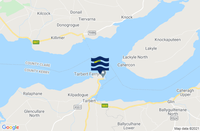 Tarbert Island Tide Times, High & Low Tide Table, Fishing Times | IE