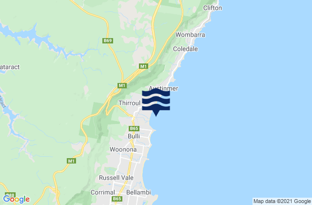 Thirroul Tide Times, High & Low Tide Table, Fishing Times | AU