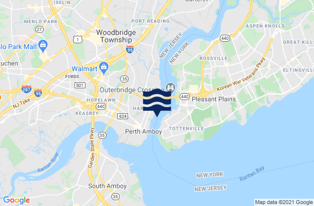 Tottenville Arthur Kill River, NY Tide Charts, High & Low Tide Table ...