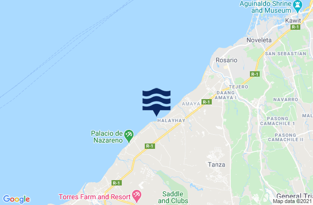 Trece Martires City Tide Times, High & Low Tide Table, Fishing Times | PH