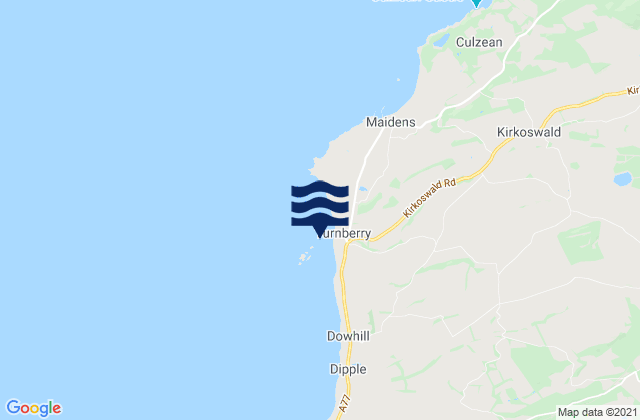 Turnberry Beach Tide Times, High & Low Tide Table, Fishing Times | GB