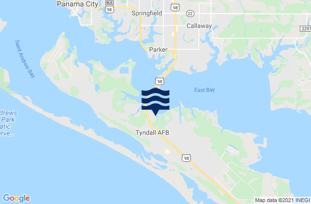 Tyndall Air Force Base, FL Tide Charts, High & Low Tide Table, Fishing ...