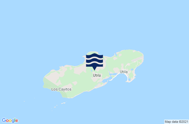 Utila Island Honduras Map