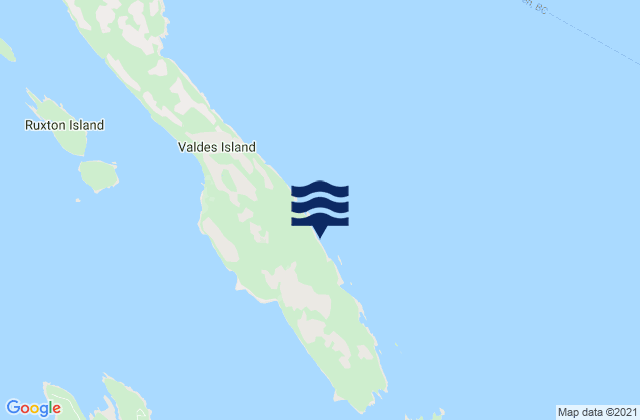 Valdes Island Tide Times, High & Low Tide Table, Fishing Times | CA